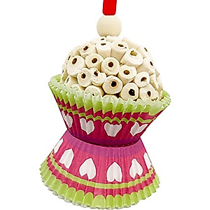 Mandarin Bird Toys by M&M 1562 Tutu Chew Two - Handcrafted Foraging Avairy Toy, All Natural Air Dried Sola Wood Ball, Bakery Grade Cup Cake Cups, Easy to Shred Great for Small Size Pet Birds