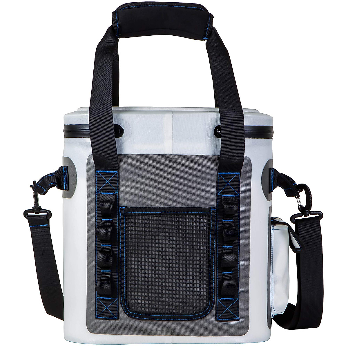 CACTUS Mojave 23 Party Kit - Insulated Soft Cooler/Non-Permeable/Long Lasting Cold Tech + Free Bonus Items: Soft Cold Pack, Neo Drink Holders, Stainless Opener w/Magnetic Front Panel (Curacao Blue)