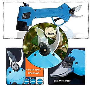Professional Electric Pruning Shears Electric Pruning Scissors Pruning Shears 500W 16.8V Rechargeable Garden Pruner Secateur Branch Cutter Cutting Tool
