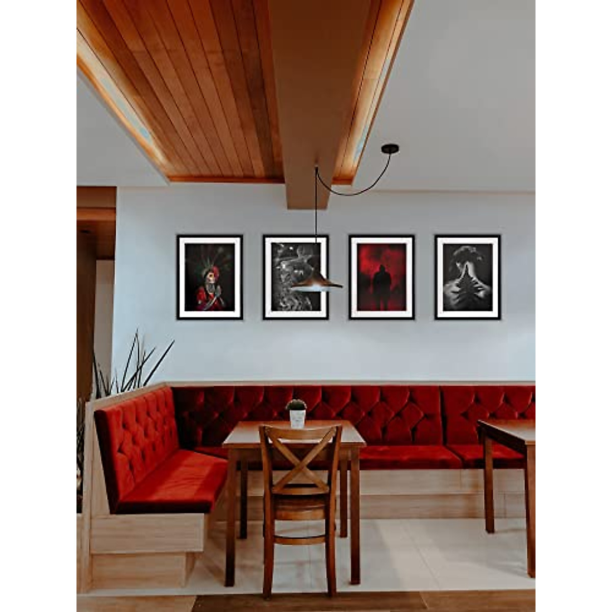 Frame Amo 13x19 Black Picture Frame, White Mat with 10.5x16.5 opening for 11x17 Image, 1 Inch Border, Acrylic Front