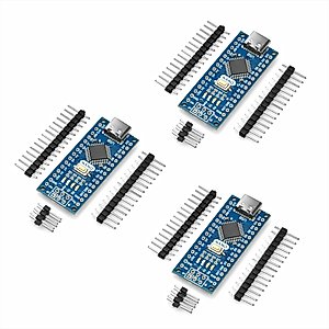 OSOYOO 3pcs LGT Nano for Arduino Nano Compatible with ATmega328p Chip Nano Board with USB-C Interface pin unsoldered