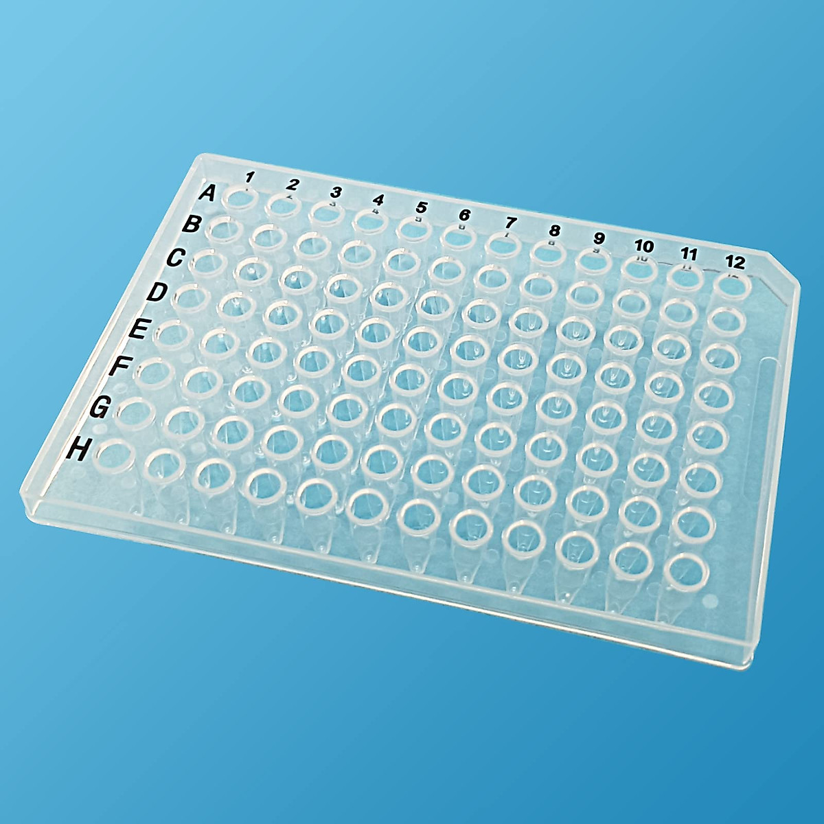 96 Well Half-Skirt PCR Plate 0.2mL Ultra Thin Wall Clean(10pcs)