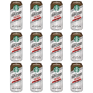 Starbucks Tripleshot Energy Extra Strength Espresso Coffee Beverage, Caffe Mocha, 225mg Caffeine, 15oz cans (12 Pack)