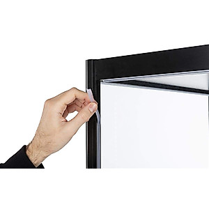 Displays2go 2 Foot Wide Display Cases with Corner Lighting – Black (DCKDMT24B)
