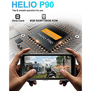 DOOGEE S89 Rugged Smartphone(2022), 12000mAh Massive Battery Android 12 Rugged Phone Unlocked, 33W Fast Charging, 8GB+128GB IP68 Waterproof Cellphone, Night Vision, Breathing Light, NFC, Dual 4G