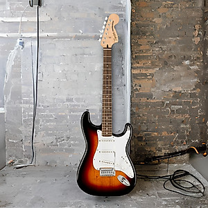 Squier Affinity Series Stratocaster Electric Guitar, with 2-Year Warranty, 3-Color Sunburst, Laurel Fingerboard
