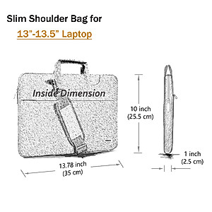 Laptop Shoulder Bag 13 13.3 14 Inch Case Compatible with MacBook Pro 14 2025-2021 M4/M3/M2/M1, Mac Air/pro 13-13.3 Inch and Most Popular 13-14 Notebooks,Spill-Resistant Briefcase,Butterfly