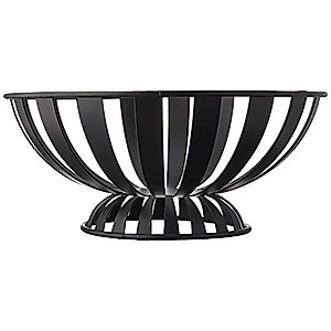 Spectrum Diversified Stripe Fruit Bowl, 1 EA, Black