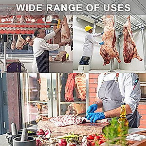 BOLEX Professional Bone Dust Scraper, Square Meat Scraper,White Poly Scraper Bone Dust Remover, Fish Scales Scraper for Kitchen Catering Kitchenware(2 pack)