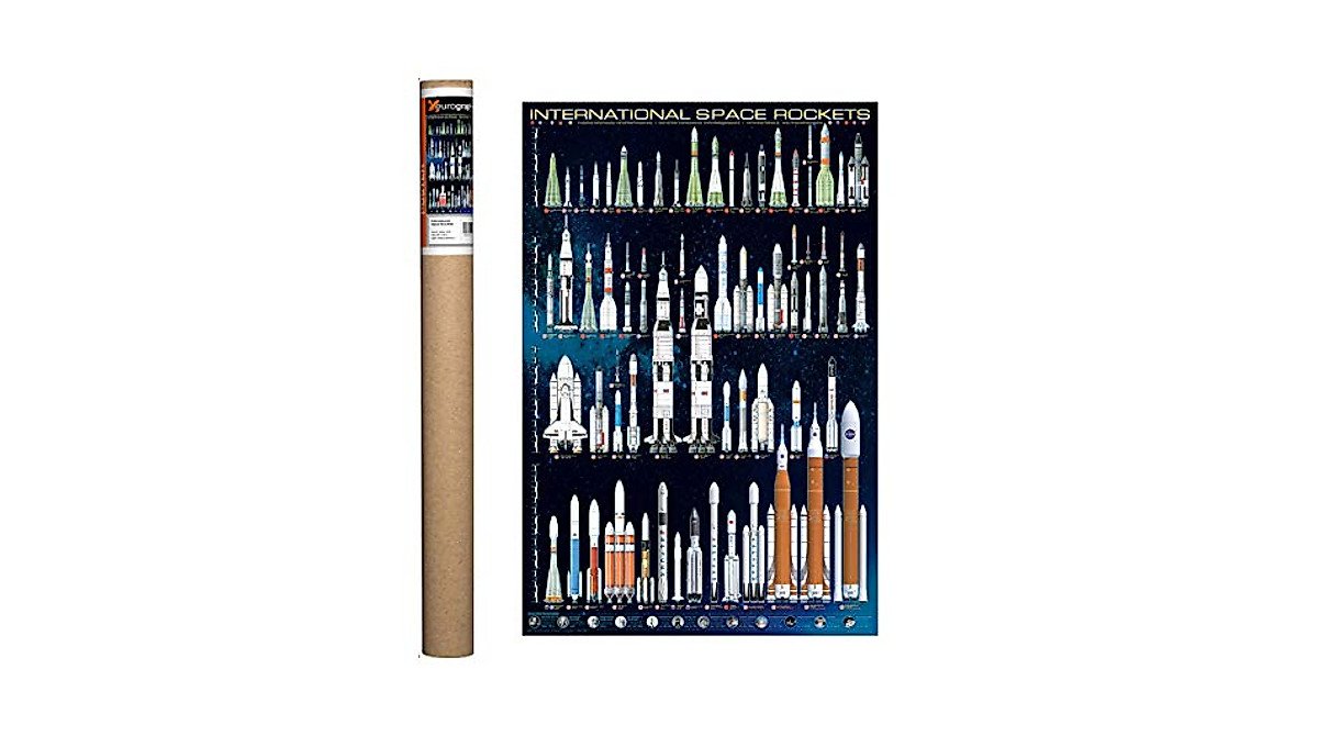 EuroGraphics Space Rockets Poster - Versatile Wall Art 36x24
