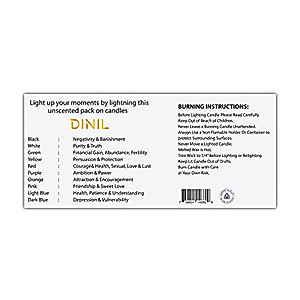 Dinil – Spell Candles (40 Candles) – 4" x 1/2" Premium Mini Taper Candles for Rituals, Birthdays, Altar, Spells, Chime Candles