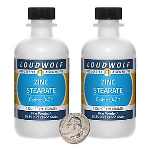Zinc Stearate/Fine Powder / 2 Ounces / 99.3% Pure Food Grade