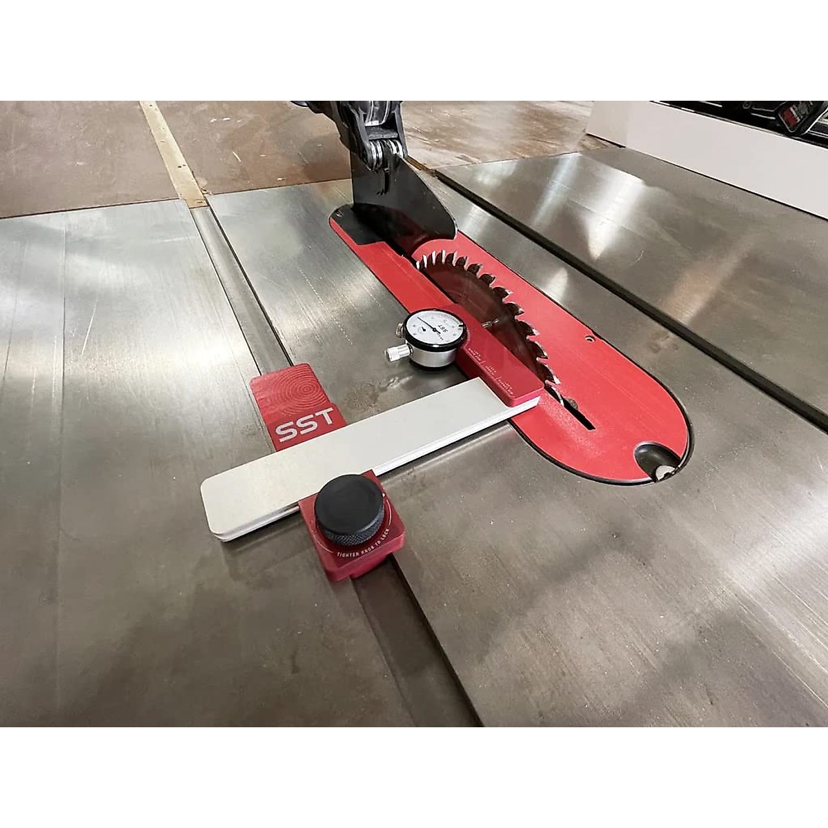 SST Saw Gauge Calibrator System | High Precision Alignment for Saws, Fences, Sleds, or Jigs | Adjustable Measurement with 1/2 In. Dial Indicator