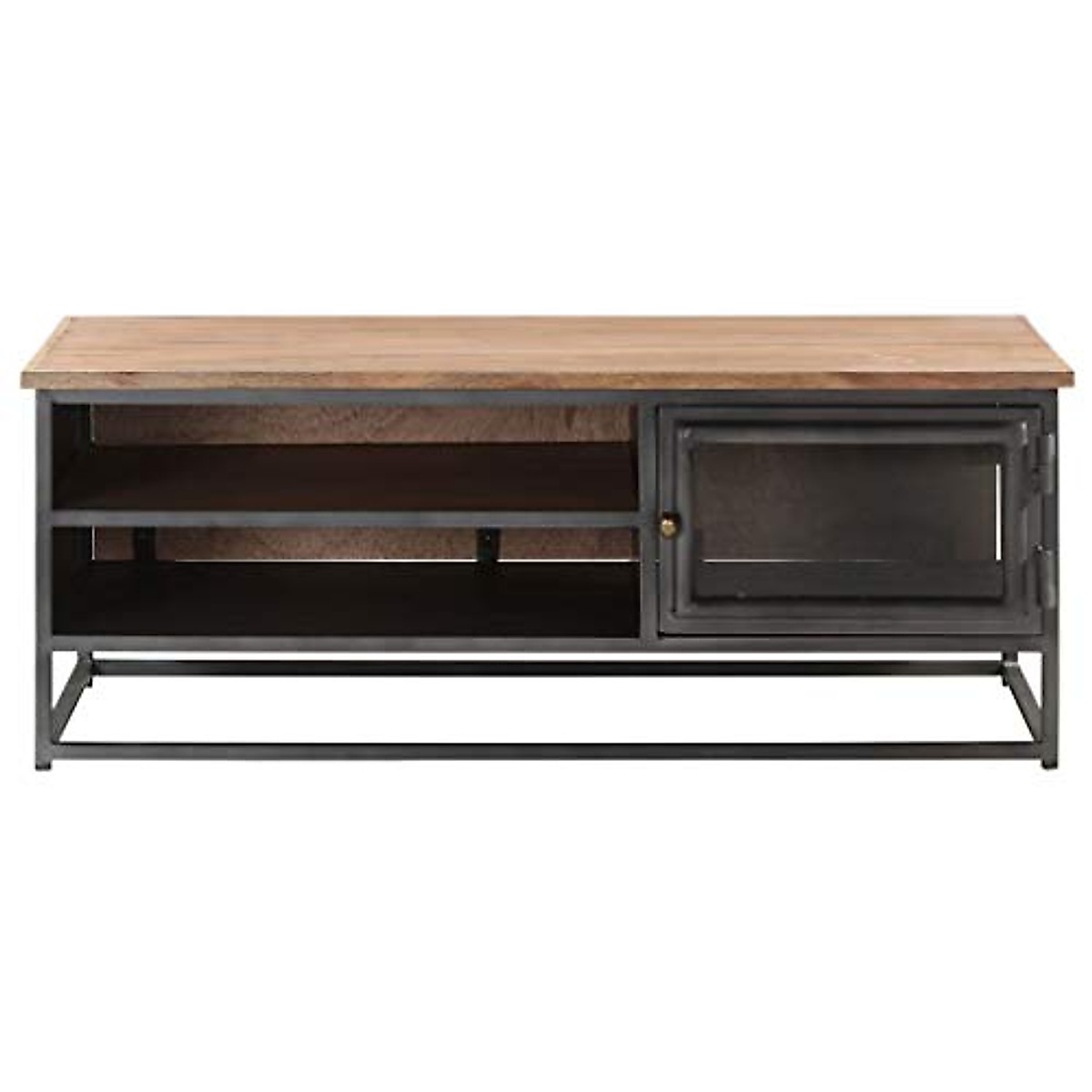 QJBSAVVA Coffee Table Gray 35.4"x19.7"x13.8" Solid Acacia Wood,Entrance Table Tray Tables Center Table Low Table Suitable for Meeting Rooms, Reception Rooms, Offices