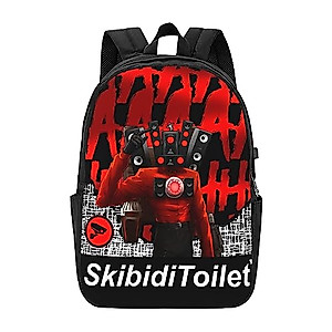 Moare Skibidi Toilet Backpack 2023 Game Backpacks Cute Cartoon Bag for University
