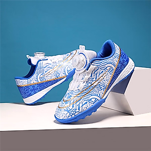 jioovziy Football Shoes for Boys Size 7.5 Unisex's Football Soccer Shoes Professional Soccer Shoes for Unisex-Adult Walking Athletic White