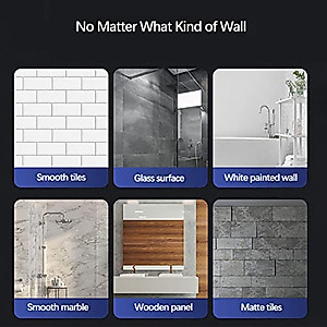 WTWEN Waterproof Wall Mount Shower Phone Holder Anti-Fog Touchable Phone Case, Hanging Phone Bxo Shelf for Bathroom Shower Kitchen Make up Compatible with Mobile Phones Under 6.8 inches. (White)