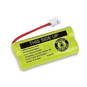 QTKJ BT18433 BT28433 BT184342 BT284342 BT-1011 Cordless Phone Battery for Vtech CS6209 CS6219 CS6229 DS6301 DS6101 BT-1018 BT-1022 AT&T CL80109 BT-6010 BT-8000 BT-8300 Uniden DCX400 Handset (6-Pack)