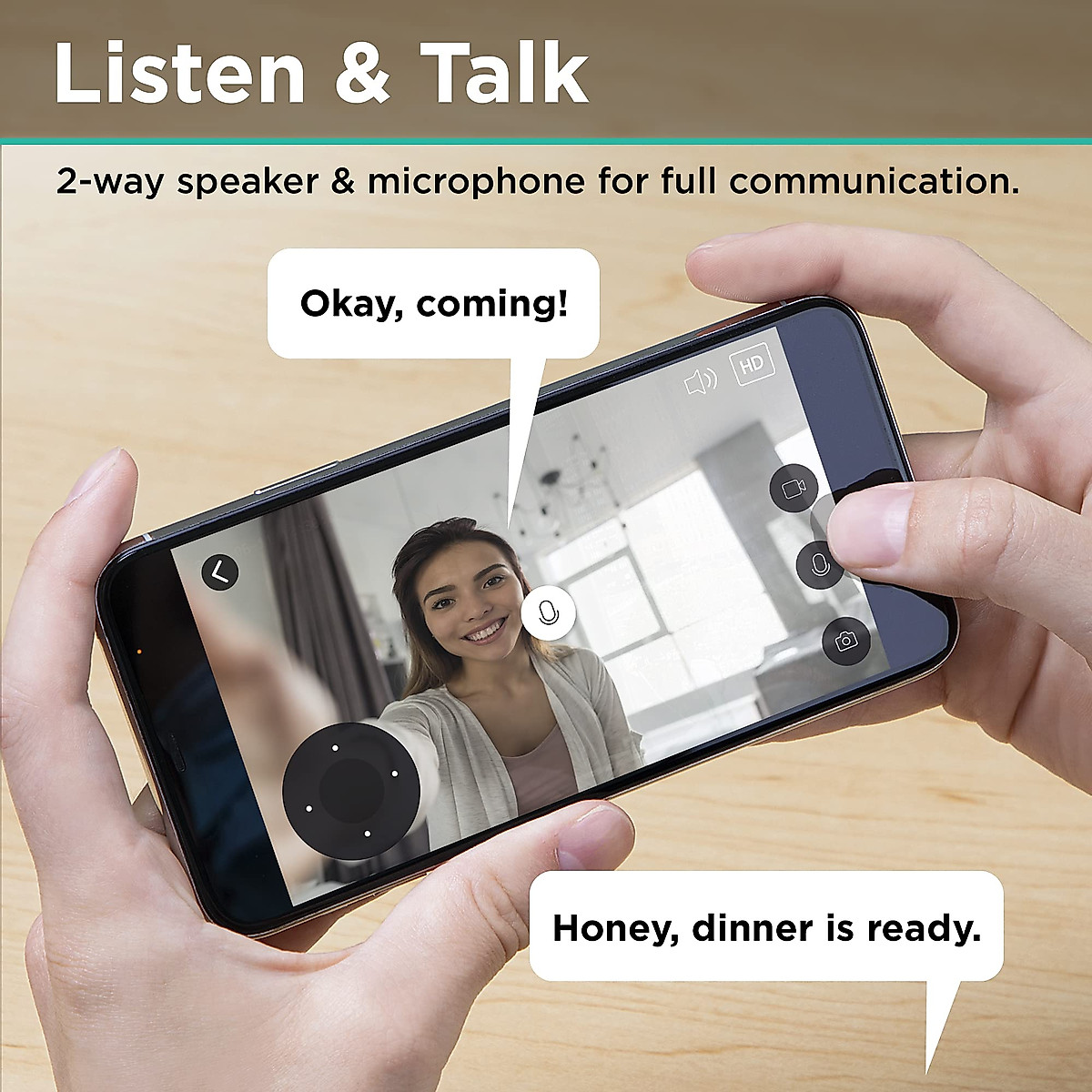 iHome Roto Smart Indoor WiFi Auto-Tracking Security Camera, Home Surveillance Cameras with 2-Way Audio, Night Vision, and Motion Alerts, 1080p HD, 2 Pack