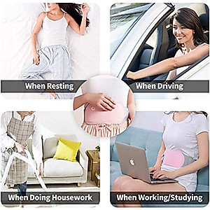 Portable Electric Heating Pad,Lower Back Pain Relief USB Warming Waist Belt,3 Temperature Settings with Auto Shut Off