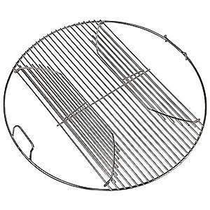 Noa Store 22 Inch Stainless Steel Grill Grate Round Hinged Cooking Grill Grate Used as Replacement Grill Grate, Fire Cooking Grate and BBQ Grill Grates Replacement