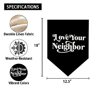Love Your Neighbor Garden Flag Vertical Double Sided Farmhouse Yard Outdoor Decoration 12.5×18 Inch