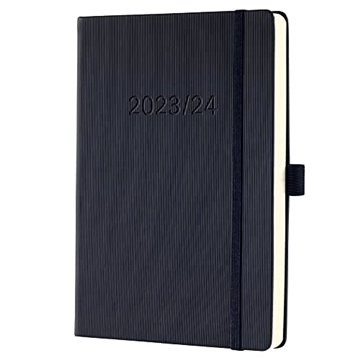 Sigel C2401 Conceptum Weekly Planner 2023/2024, Approx. A5, Approx. A5, Black, Hardcover, 2 Pages = 1 Week, 256 Pages
