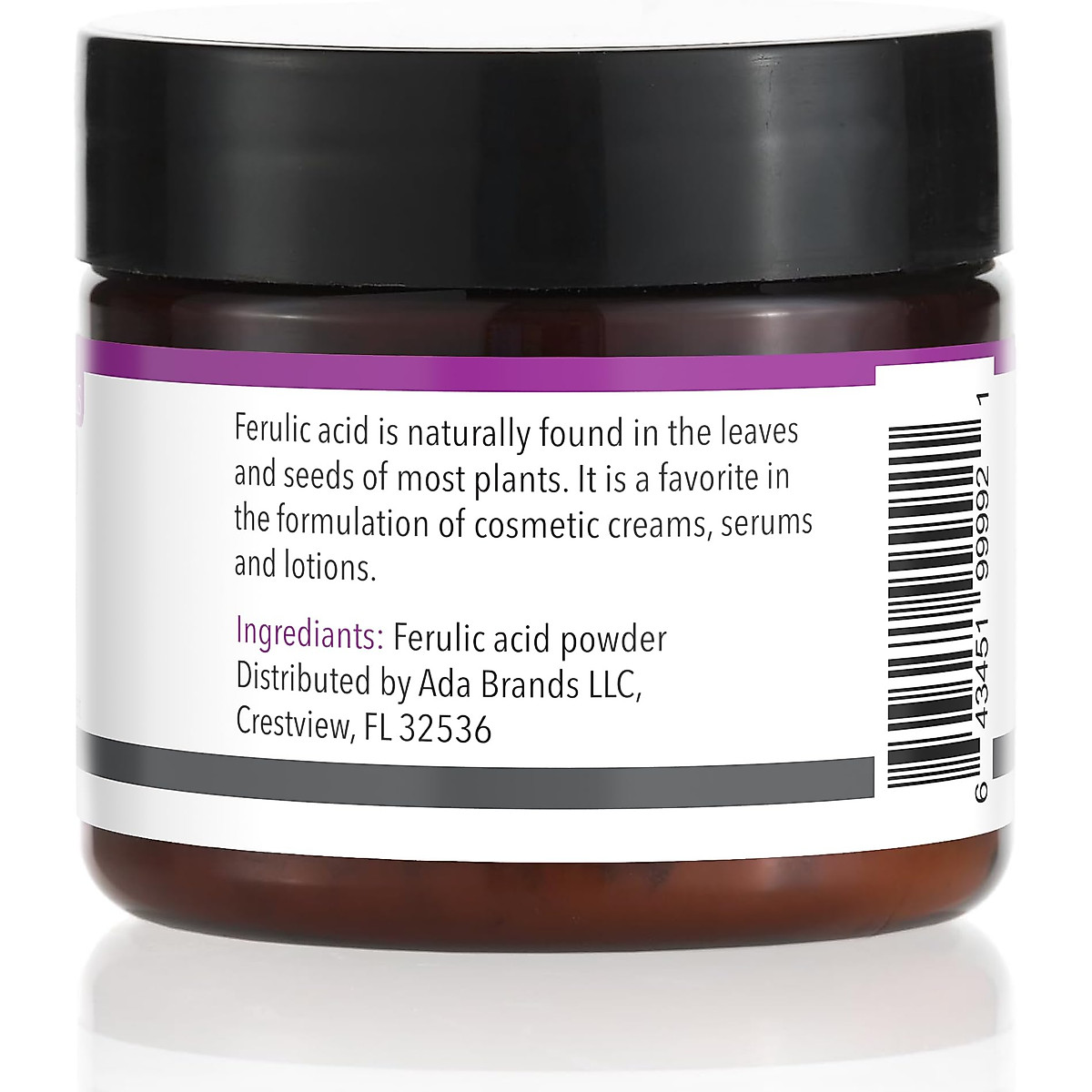 Pure Ferulic Acid Powder | Stabilizes Vitamin C | for use in DIY Creams and serums