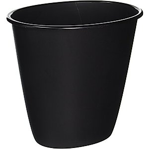 Sterilite Black 10119012 1.5GAL Wastebasket, 1.5 Gallon