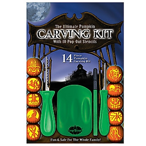 The Ultimate Pumpkin Carving Kit with 10 Pop-Out Stencils
