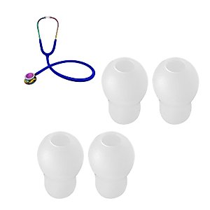 Silicone Ear Tips Replacement for MDF &Littmann Stethoscopes - Universal Soft Fit Littman Earpieces Snap Tight Soft Sealing Ear Pieces,Cardiology IV Parts & Littmann Stethoscope Parts