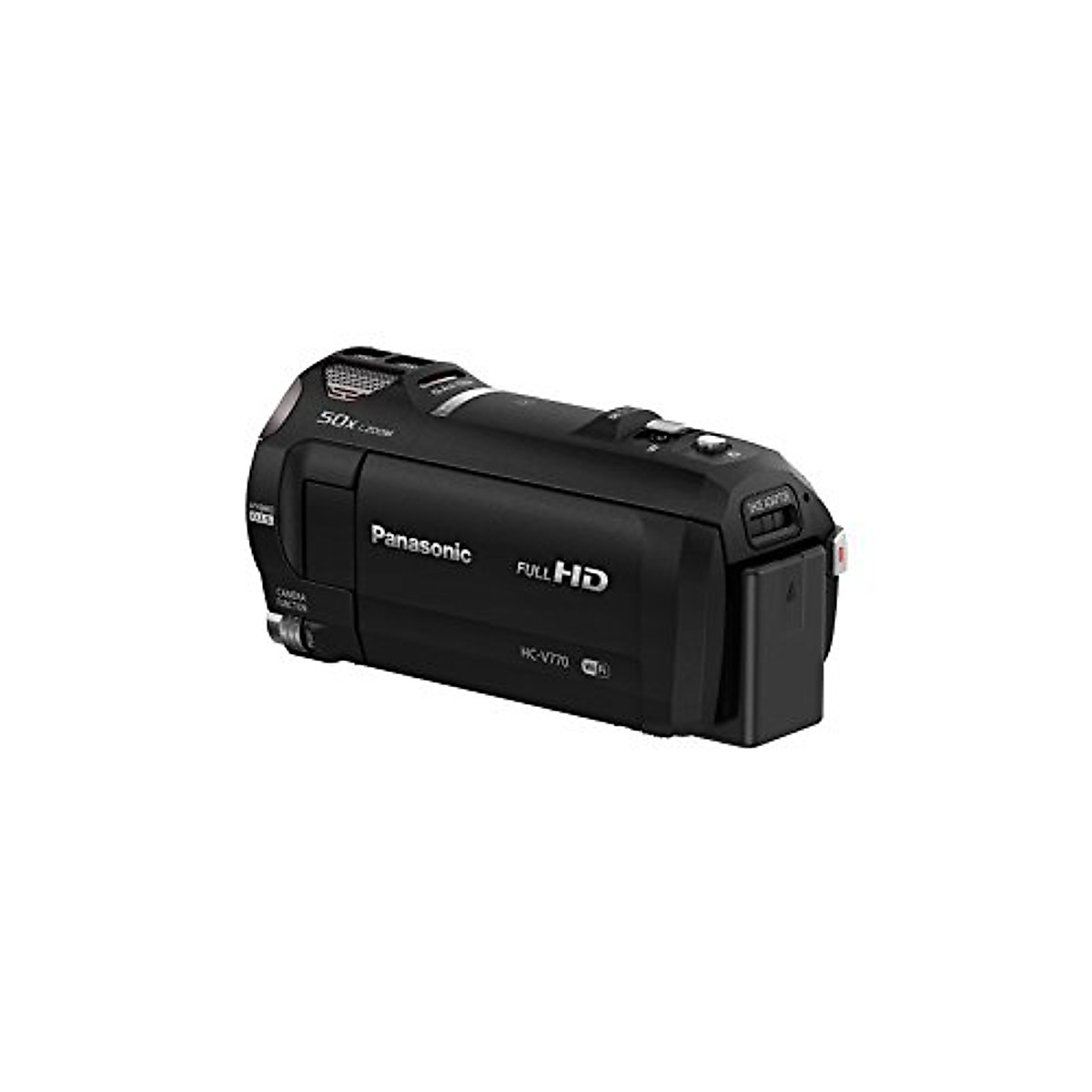 Panasonic Full HD Video Camera Camcorder HC-V770, 20X Optical Zoom, 1/2.3-Inch BSI Sensor, HDR Capture, Wi-Fi Smartphone Multi Scene Video Recording (Black)