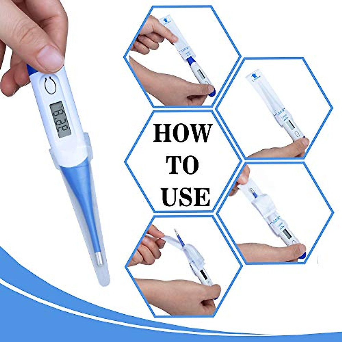 200 Pack Probe Covers for Oral Thermometer - Digital Thermometer Probe Covers Disposable Universal - Rectal Thermometer Covers Heavy Duty Sleeves Safe & Sanitary Prevent Cross-Contamination