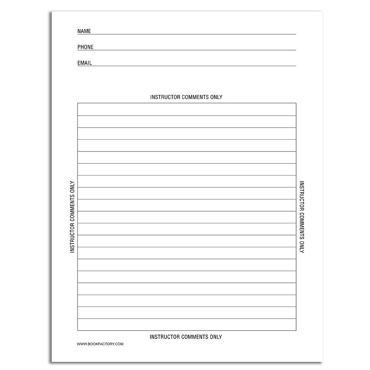 BookFactory Carbonless Student Lab Notebook - 50 Sets of Pages (8.5" X 11") (Duplicator) - Scientific Grid Pages, Durable Translucent Cover, Wire-O Binding (LAB-050-7GW-D (Student))