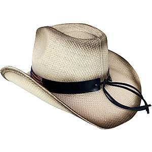 Western Outback Cowboy Hat Men's Women's Style Straw Felt Canvas