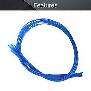 Othmro 10Pcs 3.28ft ABS Plastic Welding Rods, Blue 1/5"x1/68" (WxTHK) ABS Plastic Shell Repair Rods Welder Sticks for Daily Plastic Repair, Car bumper Plastic Repair, Hot Air Gun