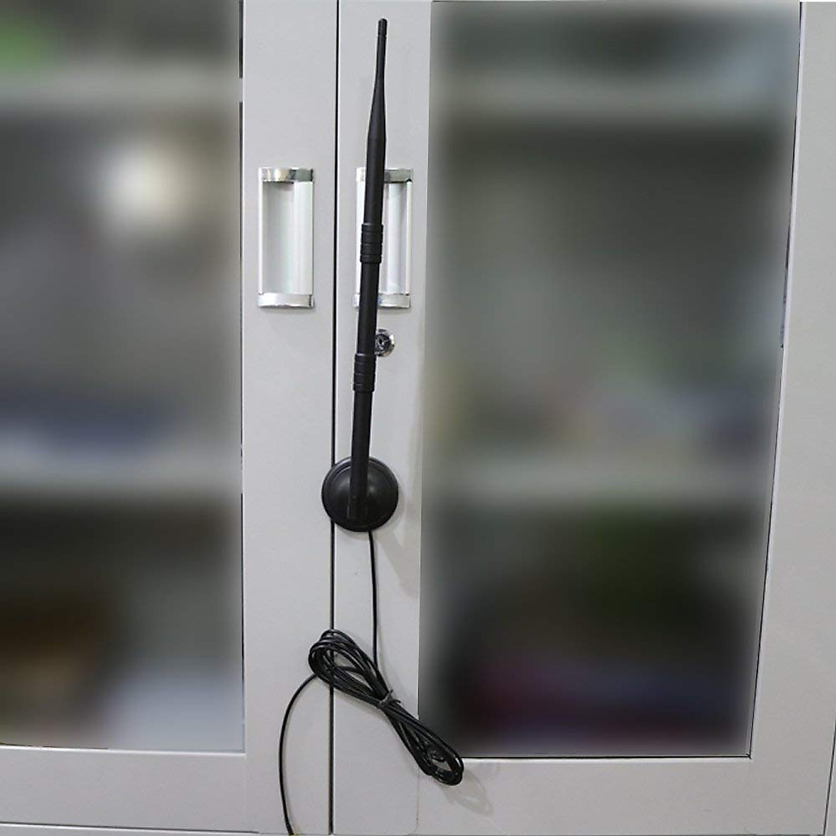 Wi-Fi Antenna Base, HUACAM HCM35N Wi-Fi Antenna Magnetic Stand Base RP SMA Male to Female Connector with 10 ft Extension Cable