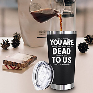 WECACYD Coworker Leaving Gifts - Christmas Gifts for Coworker Leaving Job Gifts - Going Away, Goodbye, Good Luck, New Job, Farewell, Retirement Gifts for Coworker, Boss, Friend - 20oz Tumbler