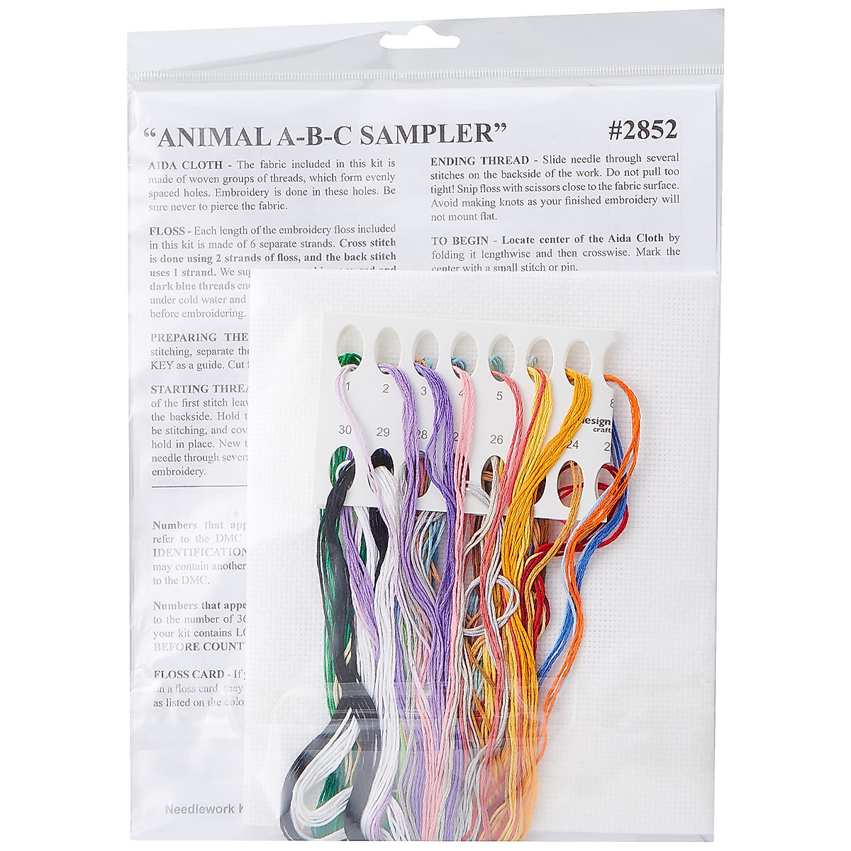 Design Works Crafts 2852 ABC Sampler Counted Cross Stitch Kit, 12 by 16"