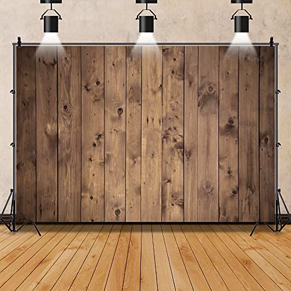 Rustic Wood Backdrop for Party 10x8ft Fabric Wooden Backdrops for Birthday Party Background Wood Backdrop for Photography Wooden Wall Backdrop for Wedding Photos Wooden Floor Backdrop Wood Background