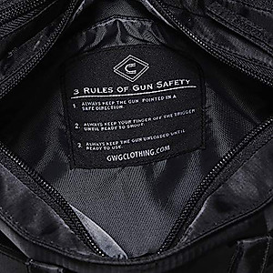 Allen Company Girls with Guns Casual Adventure Cross-Body Purse, Lockable Concealed Carry Tote, Ambidextrous Handbag, Black