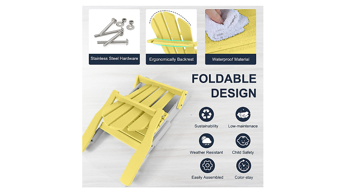 ABCPATIO Mini Adirondack Chair - Durable & Weather Resistant