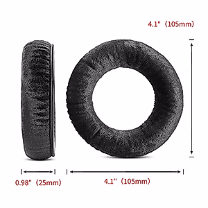 Upgrade Black Velvet Replacement Ear Cushion Earpads Compatible with Beyerdynamic DT990/dt990 pro / DT880 / DT770/PRO Headphones Memory Foam Ear Cups