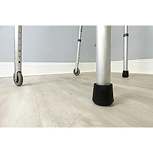 Shepherd Hardware 9226 1-1/2-Inch Inside Diameter Rubber Leg Tips, 2-Pack, Black