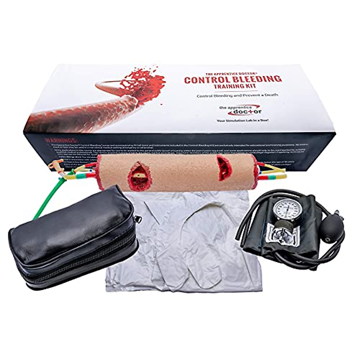 Stop The Bleed Kit with Online Training Course | Learn How to Stop Bleeding | A Stop The Bleed Simulation Arm with Veins That Actually Bleed & Arteries with Blood Squirting Out!