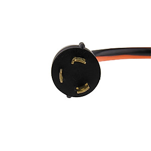 Nema L5-30 Generator Power Cord 3 Wire 10 Gauge 125v 30 Amp (Pigtail Adapter L5-30P to 5-15R)