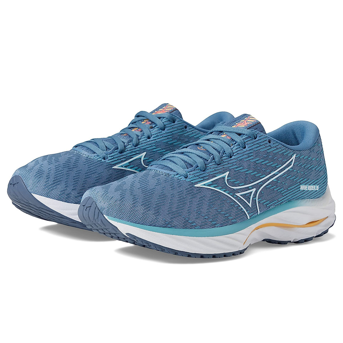 Mizuno Women's Wave Rider 26 | Neutral Running Shoe | Mountain Spring/White | US 10