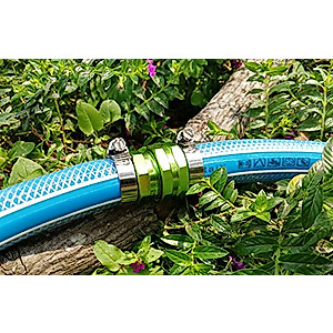 PLG 3/4" Garden Hose Repair Kit with Band Clamps - Hose End Mender, Connectors, and Adapters for Easy Leak Fixing, 2 Set