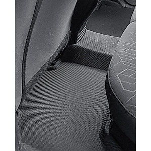 CreeKT for Toyota Tacoma Floor Mats 2023 2022 2021 2020 2019 2018 (Double Cab ONLY), for Toyota Tacoma Accessories 2018-2023 for Tacoma 3rd GenAll Weather Floor Mats Liners