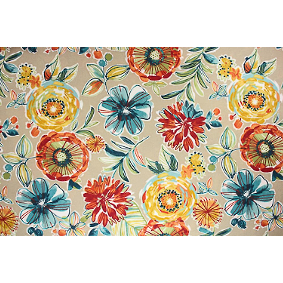 RULU Set Outdoor/Indoor Set of 2 Wicker Seat Cushion 19 inch x 19 inch x 4 inch Colsen Sonoma, Standard, Multi